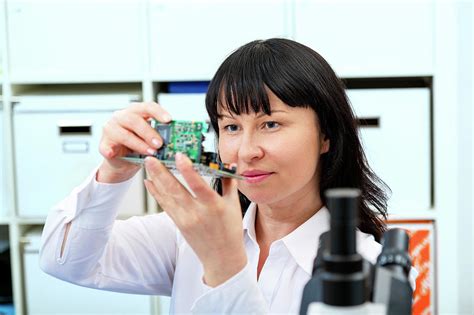 Woman Making A Micro Processor Photograph By Wladimir Bulgar Fine Art America