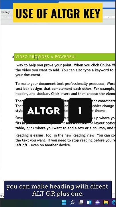 Use Of Altgr Key In Keyboard Shorts Youtube
