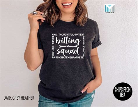Billing Squad Shirt Medical Coder Team Tshirt Medical Biller Group
