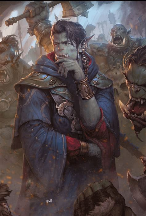 Civilized Half Orc Portraits That Fits Owlcat Art Style R