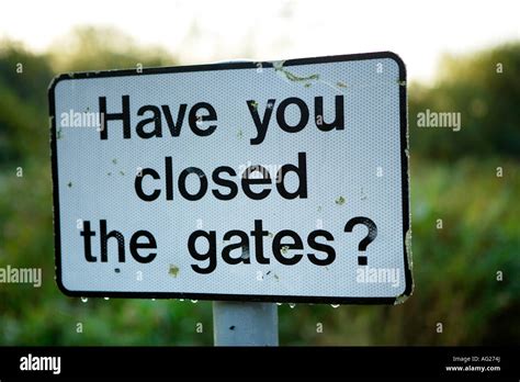 Railway Crossing Reminder Sign Have You Closed The Gates Norfolk