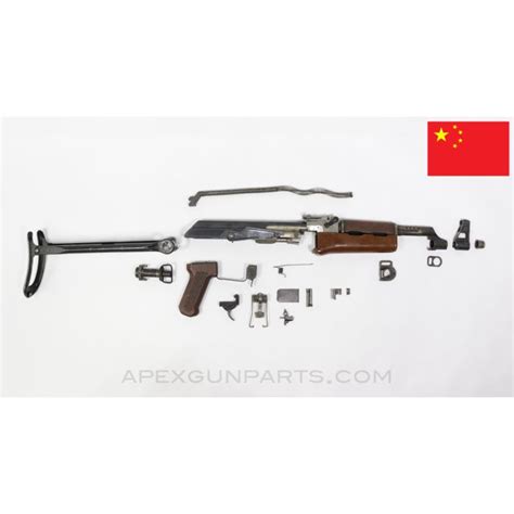 Chinese Ak 47 Milled Underfolder Parts Kit Bakelite Furniture W Wood
