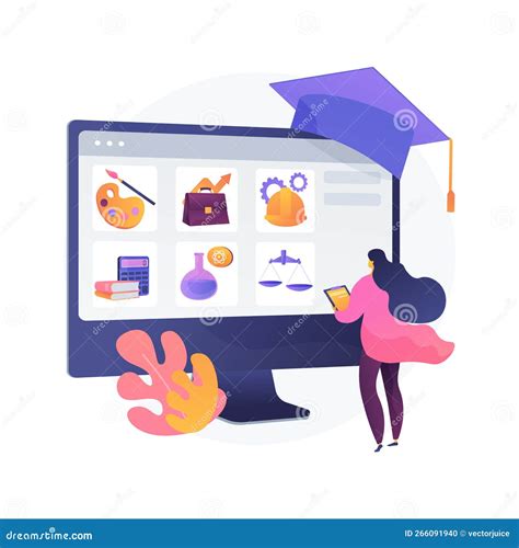Course Enrollment Abstract Concept Vector Illustration Stock Vector Illustration Of Program