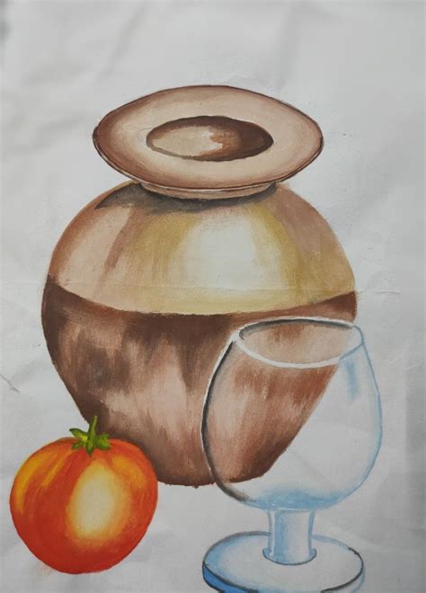 Object Drawing For Elementary Exam Oil Pastel Drawings Object