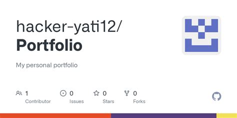 GitHub Hacker Yati Portfolio My Personal Portfolio