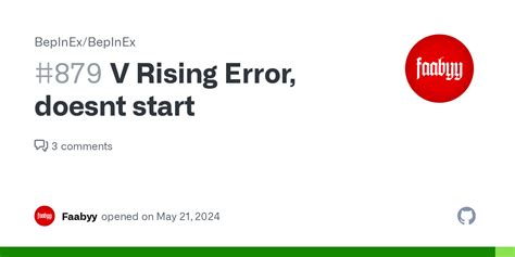 V Rising Error Doesnt Start · Issue 879 · Bepinexbepinex · Github