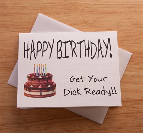 Cumpleaños del novio tarjeta dick sexo de cumpleaños Etsy