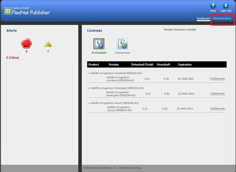 license server and vendor daemon port configuration ecognition knowledge base