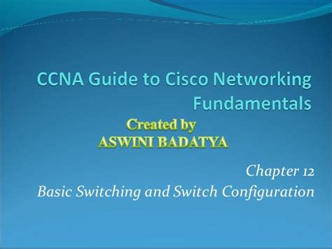 ccna basic switching and switch configuration