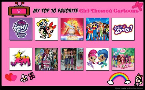 Titos Top 10 Favorite Girl Themed Cartoons By Tito Mosquito On Deviantart