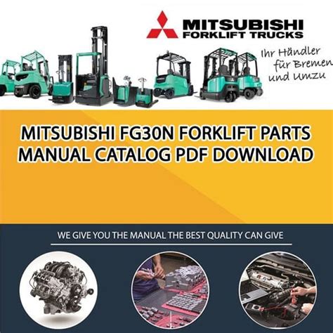 Mitsubishi Fg30n Forklift Parts Manual Catalog Pdf Download Service Repair Online Manual