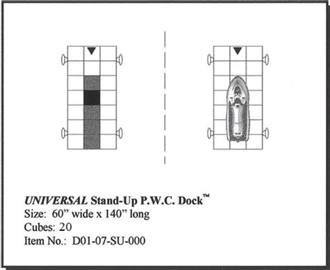 Universal Stand Up PWC Dock PWC Floating Dock
