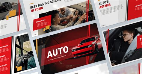 Driving Babe Presentation PowerPoint Template
