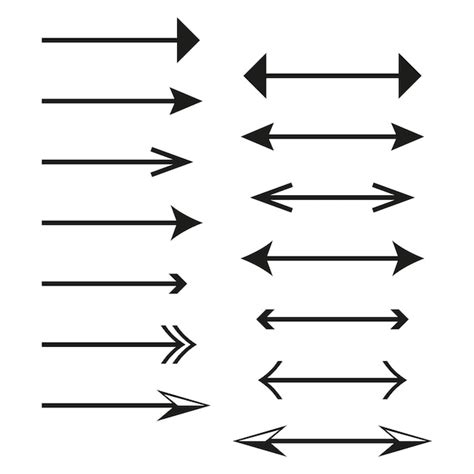 premium vector assortment of directional arrows black navigation