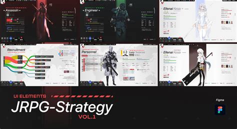 Game UI JRPG Strategy Template