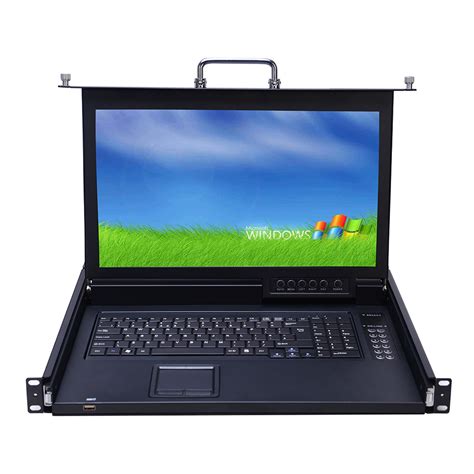 17 Inch Widescreen Ultra Short Depth 8 Vga Port Lcd Kvm Console Switch Kvm Console And Kvm Switch