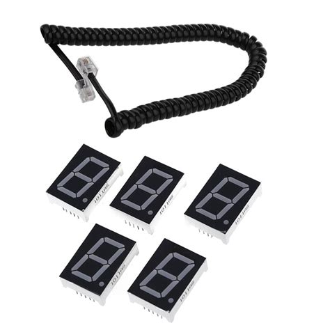 5 Pcs Common Cathode 10 Pin 1 Bit 7 Segment Red Le Grandado