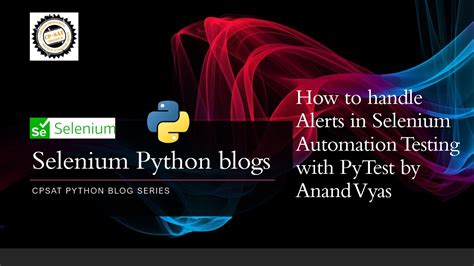 How To Handle Alerts In Selenium Automation Testing With Pytest Cp