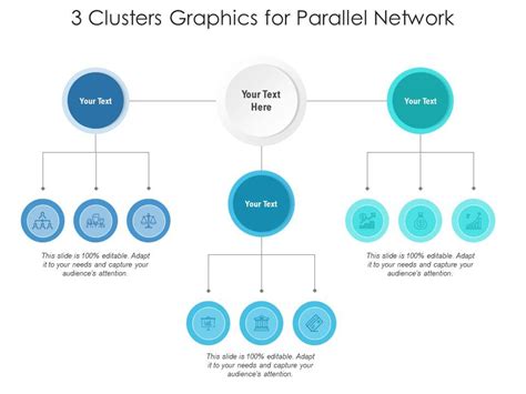 3 Clusters Graphics For Parallel Network Infographic Template