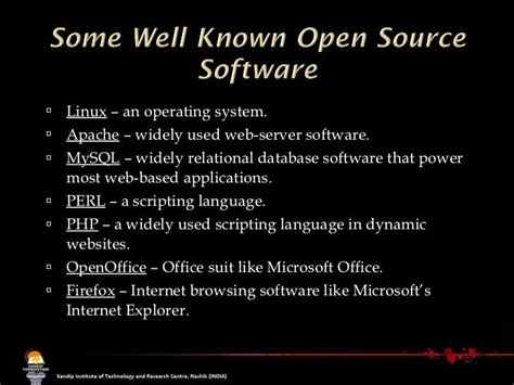 Open Source Operating Systems