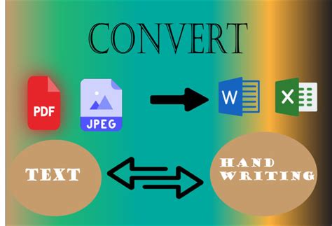 convert pdf and images to ms word and excel text to handwriting and vice versa by sehrishalizai