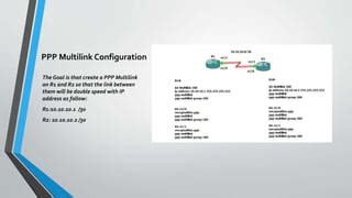 Cisco CCNA PPP Multilink Configuration PPTX Computer Networking Computing