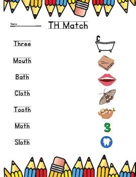 Digraph Matching Worksheet Packet By Cristi In K TPT
