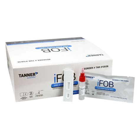 Tanner Scientific® Ifob One Step Rapid Test Clia Waived 36 Cassettes