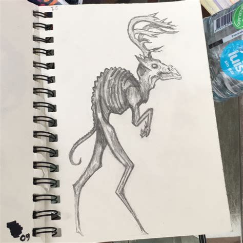 How To Draw A Wendigo Wendigo Art Drawing Scary Drawings Horror