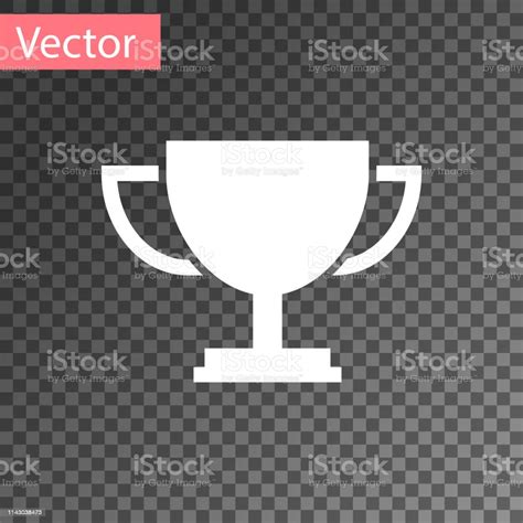 투명 한 배경에 고립 된 화이트 트로피 컵 아이콘입니다 어워드 기호입니다 챔피언 컵 아이콘입니다 벡터 일러스트 금속에 대한 스톡 벡터 아트 및 기타 이미지 Istock