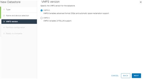 Create Datastore For Esxi Host Smartfabric Storage Software