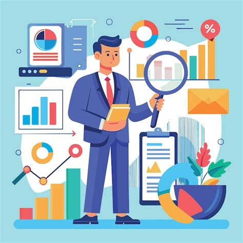 Premium Vector Analysis Report Research Result Chart And Diagram Dashboard Financial Graph