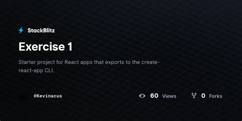 Exercise 1 Stackblitz