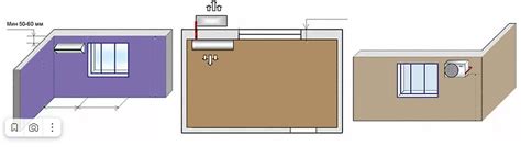 Типовые схемы установки кондиционеров сплит систем