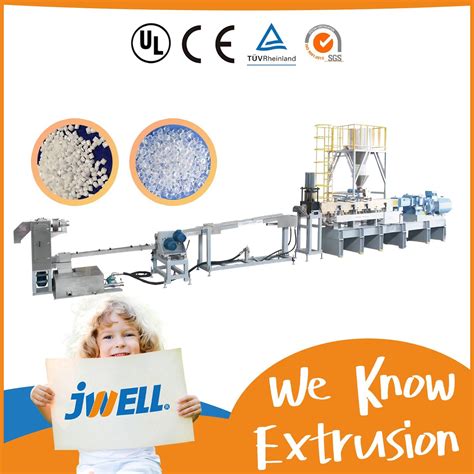 Jwell Machine Pet Bottle Flakes Plastic Polymer Recycling Machine