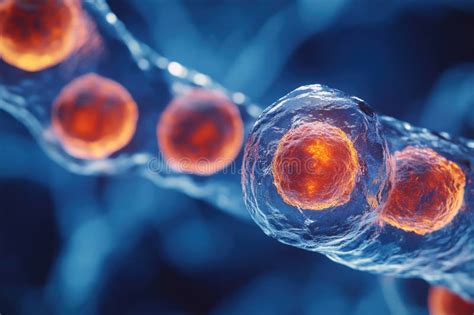Microscopic View Of Cell Membrane With Lipid Bilayers Stock Image