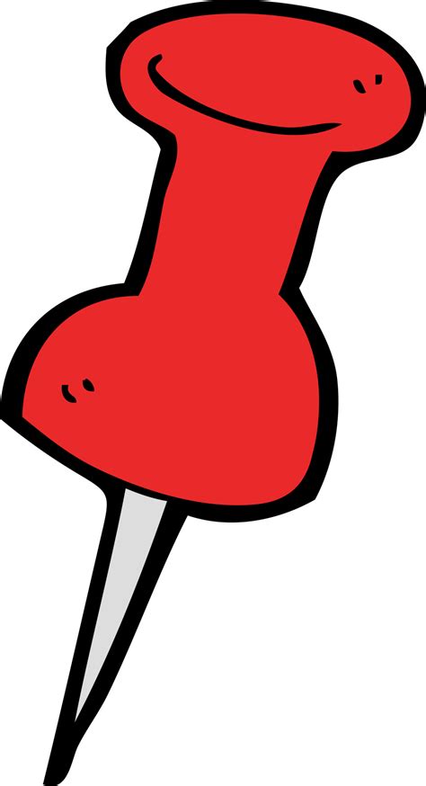 Cartoon Drawing Pin 44958430 Png