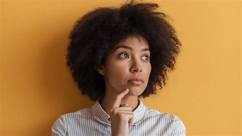 Premium Photo Image Of Young Woman Thinking Looking Right With Serious Thoughtful Face