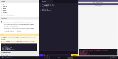 Faq Code Challenge Aggregate Functions Code Challenge 7 Sql Faq Codecademy Forums