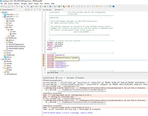 Compiling My Program Using Lwip Stmicroelectronics Community