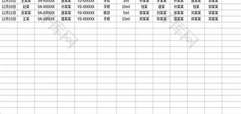 医疗机构重要药品使用登记表excel模板 免费excel表格模板下载 千库网