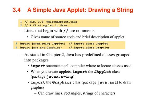 Ppt Chapter 3 Introduction To Java Applets Powerpoint Presentation