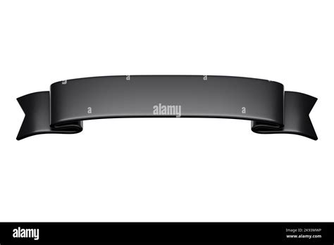 3d Label Ribbon Glossy Black Blank Plastic Banner For Advertisment