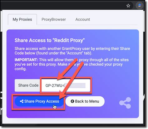 Sharing Proxies With Other Grantproxy Users Grantproxy Documentation