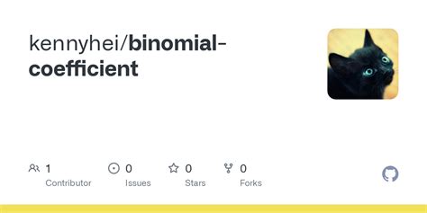 Github Kennyheibinomial Coefficient