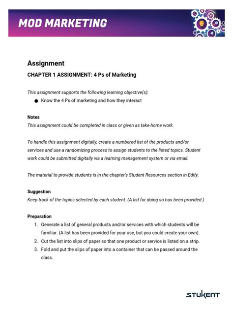 Chapter 1 Assignment Instructor Resources Pdf