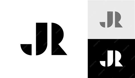 Premium Vector Letter Jr Initial Monogram Logo Design