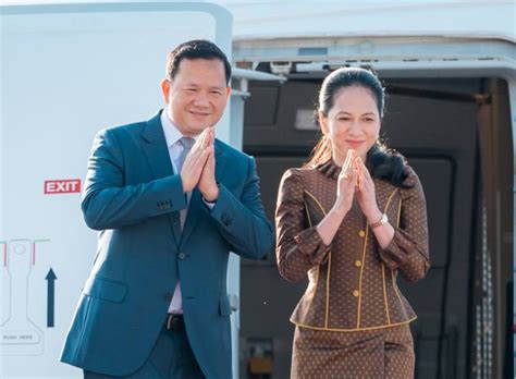 សម្តេចនាយករដ្ឋមន្ត្រី ហ៊ុន ម៉ាណែត និងលោកជំទាវ ពេជ ចន្ទមុន្នី ទៅបំពេញទស្សនកិច្ចផ្លូវការនៅហ្វីលីពីន