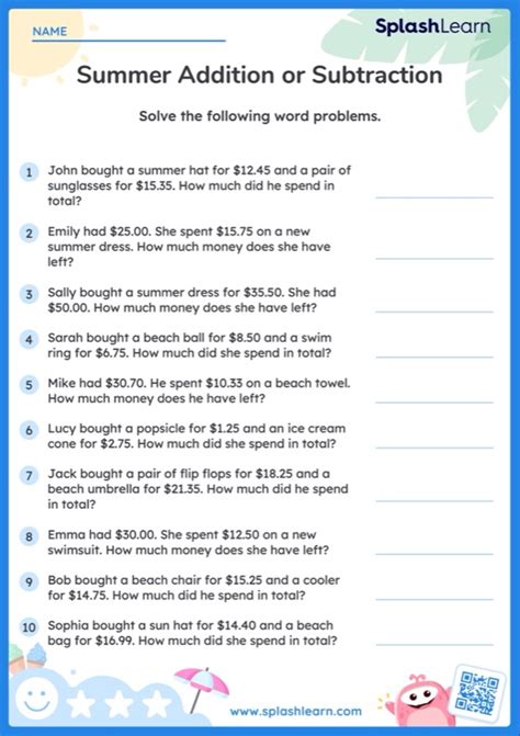 Word Problems Worksheets For 5th Graders Online Splashlearn Page 5