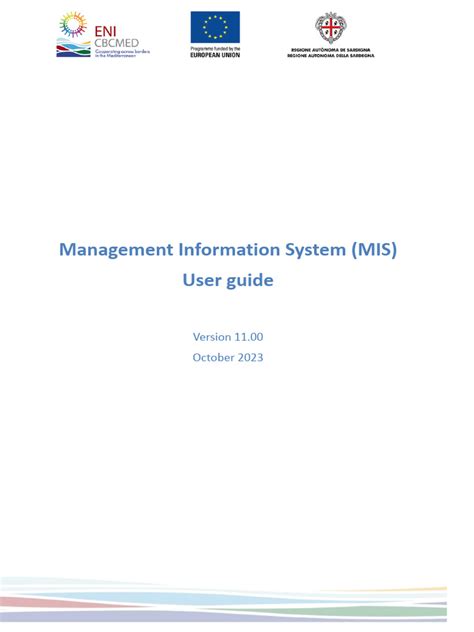 Mis User Manual V 11 00 October 2023 En Pdf Icon Computing User Computing